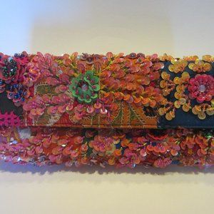 Laura lee's designs | Bags | Laura Lees Designs Floral Sequins Fabric ...